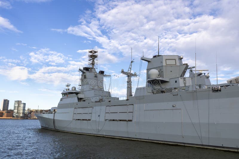 German Warship. stock image. Image of freight, harbour - 172010493