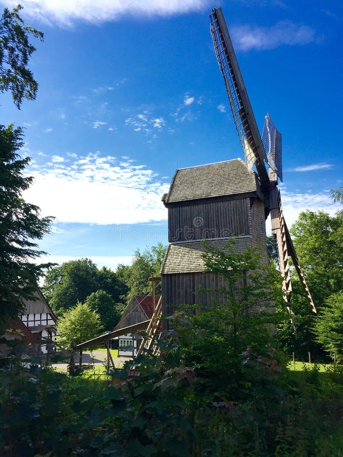 Traditional German Windmill Stock Image - Image of photohraph, german ...