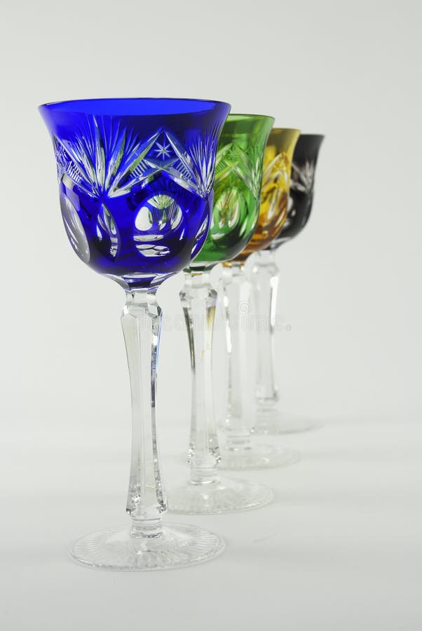 German wine glasses stock image. Image of unique, wine - 13396159