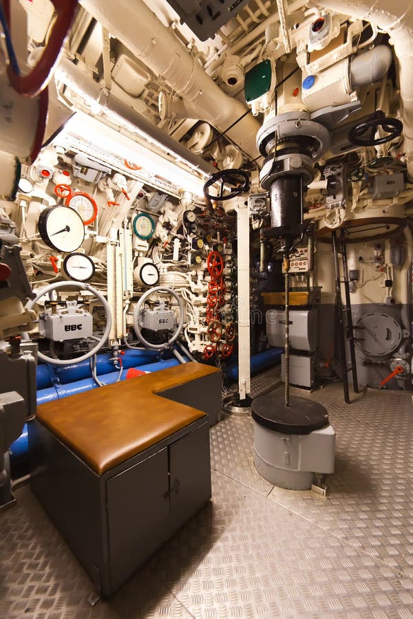 German Submarine - Inside Of Conning Tower Stock Photo - Image of boat ...
