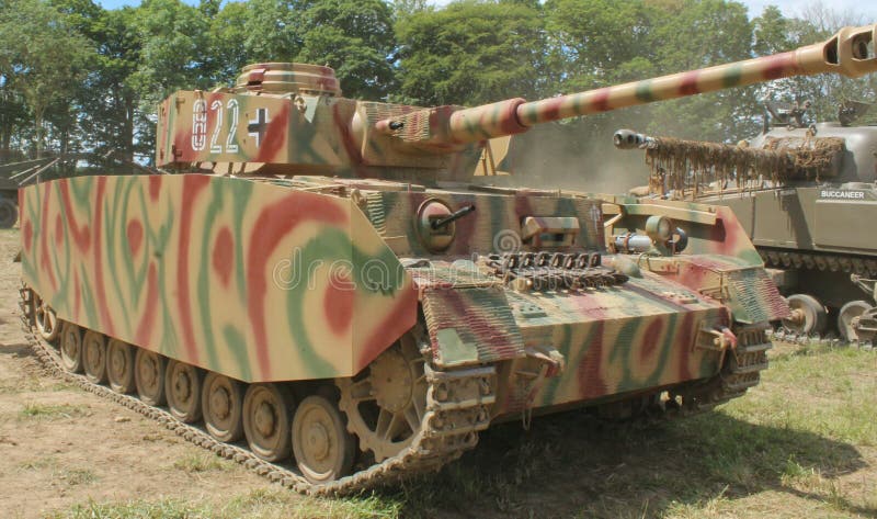 The German WW Panzer IV Tank Stock Photo - Image of tank, camouflage ...