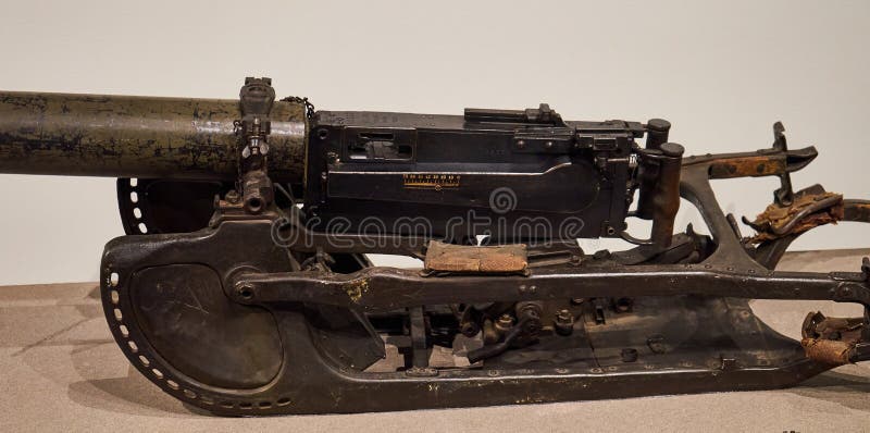 Maxim Machine Gun. Water Cooling of the Barrel. Box for Machine Gun ...