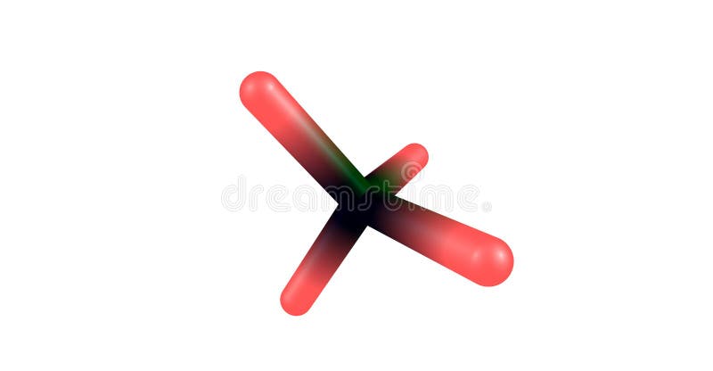 Germane Molecular Structure Isolated on White Stock Illustration ...