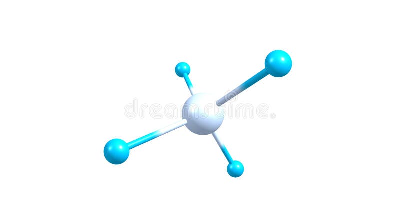 Germane Molecular Structure Isolated on White Stock Illustration ...