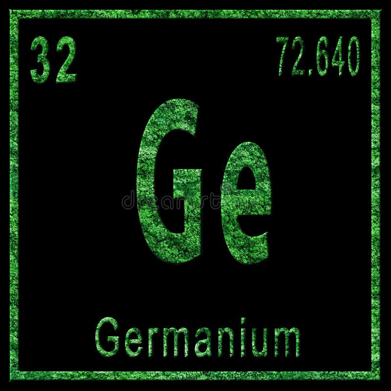 Germanium Chemical Element, Green Edition Stock Illustration ...