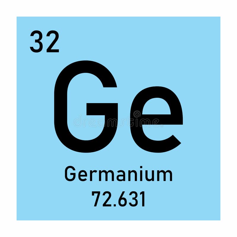 Germanium chemical element stock illustration. Illustration of science ...