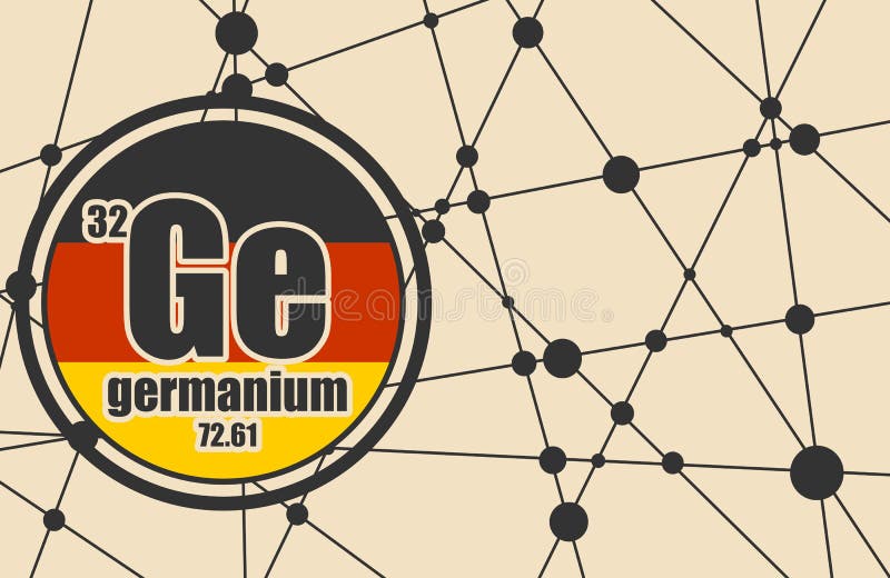 Germanium Chemical Element. Stock Vector - Illustration of mendeleev ...