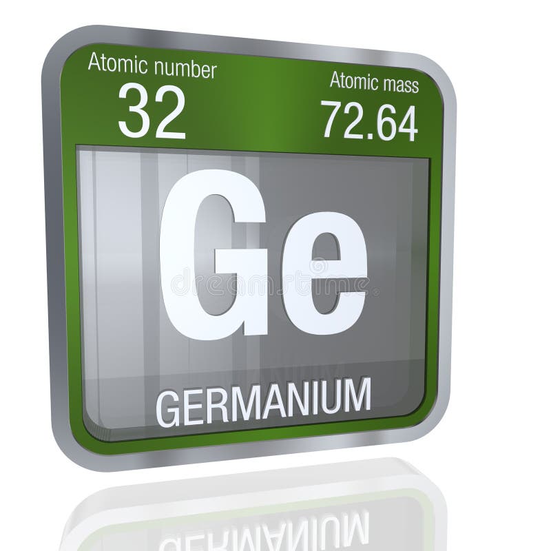 3d Germanium element stock illustration. Illustration of technology ...