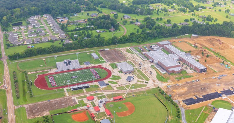 Germantown High School in Madison, MS, Aerial View from Plane Editorial ...
