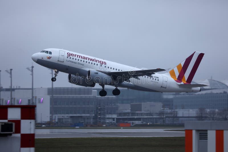 Germanwings Plane in the Sky Editorial Stock Image - Image of departs ...