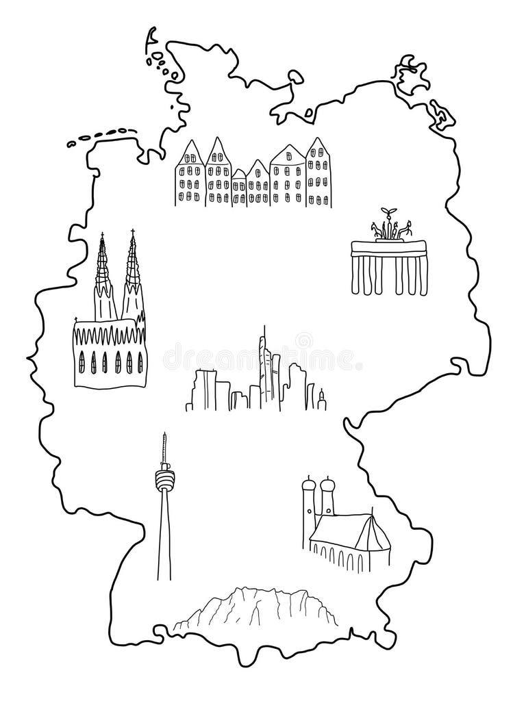 Germany Attractions Stock Illustrations – 539 Germany Attractions Stock ...