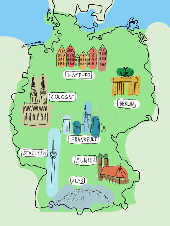 Germany Attractions Stock Illustrations – 539 Germany Attractions Stock ...