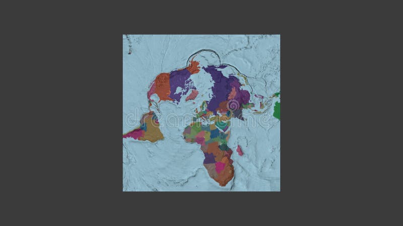Germany - Administrative. Centered in a Square Stock Illustration ...