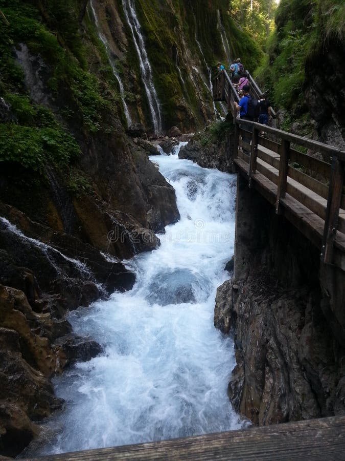 Germany, Bad Reichenhall, Wimmbachklamm Editorial Image - Image of ...