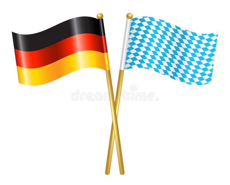 Set of Bavaria flag icons stock vector. Illustration of heart - 26199059