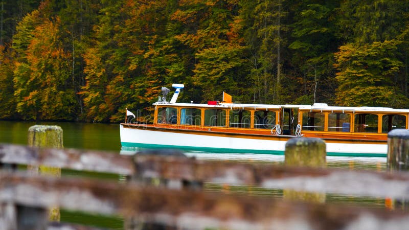 Germany, Beautiful, King Lake, Lake, Cruise Ship, Boat, Dock Editorial ...
