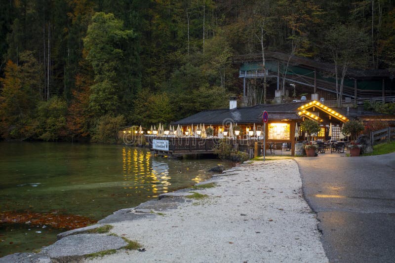 Germany, Beautiful, King Lake, Lake, Restaurant, Umbrella Stock Image ...