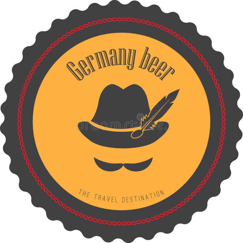 Germany beer label design stock vector. Illustration of europeans ...