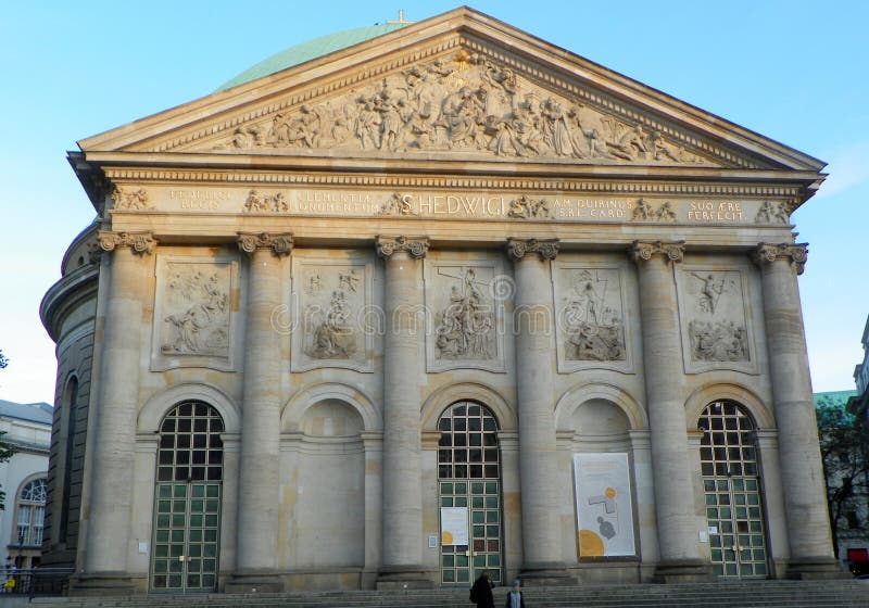 Germany, Berlin, Bebelplatz, St. Hedwig S Cathedral Editorial Stock ...