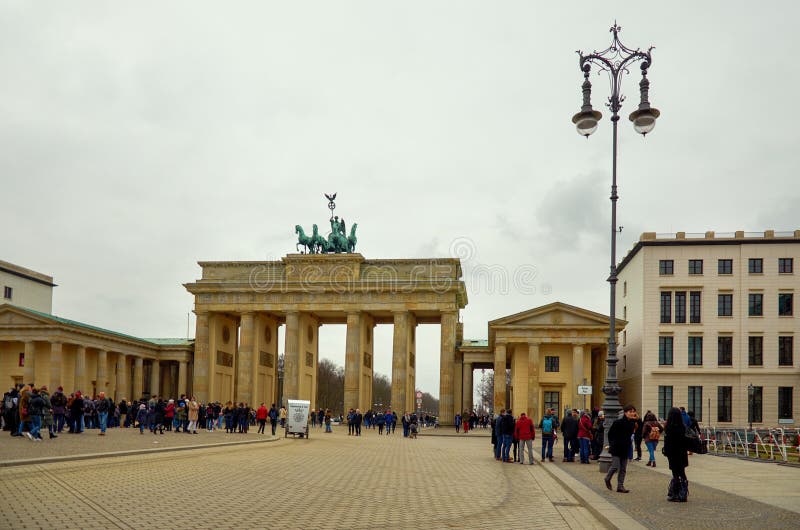 Germany. Berlin. Brandenburg Gate. February 17, 2018 Editorial Stock ...