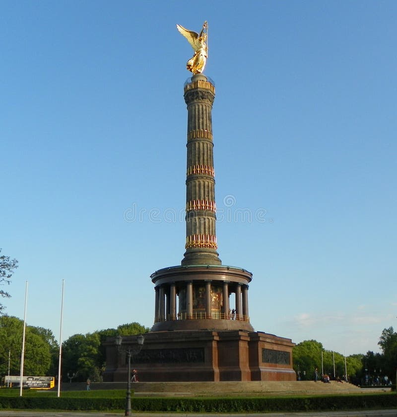Germany, Berlin, the Great Star, Victory Column Editorial Photo - Image ...