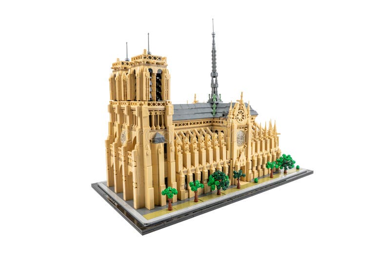 Germany Berlin March 11, 2025. Notre Dame Building in Paris Made of ...