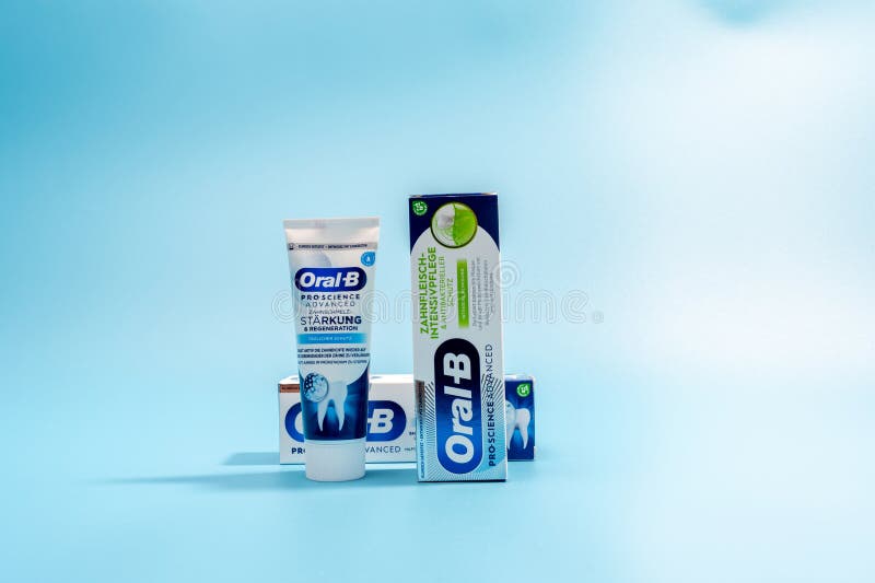 Germany Berlin November 26, 2024 a Tube of Toothpaste and a Box of ...