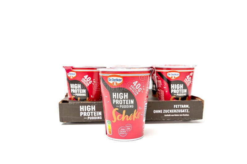 Germany Berlin September 2, 2024. Red Pudding with High Protein Content ...