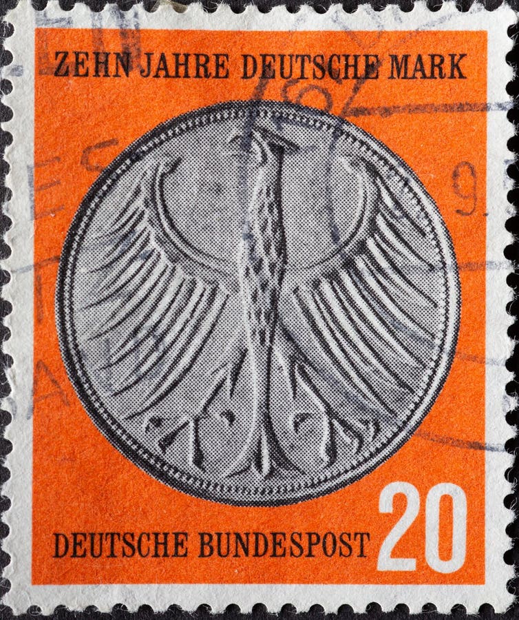 GERMANY - CIRCA 1958: the Post Stamp Printed in Germany Was Published ...