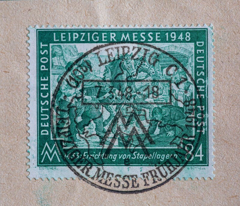 GERMANY - CIRCA 1948: a Postage Stamp from the German Post for the ...