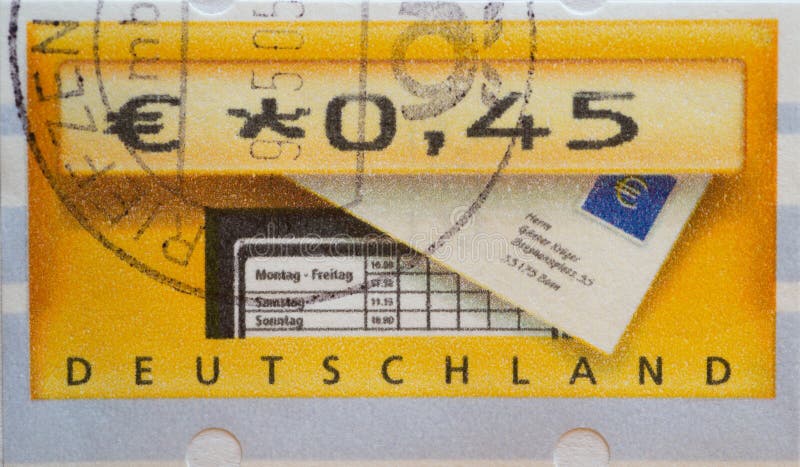 GERMANY - CIRCA 2002 : a Postage Stamp from Germany, Showing a Machine ...