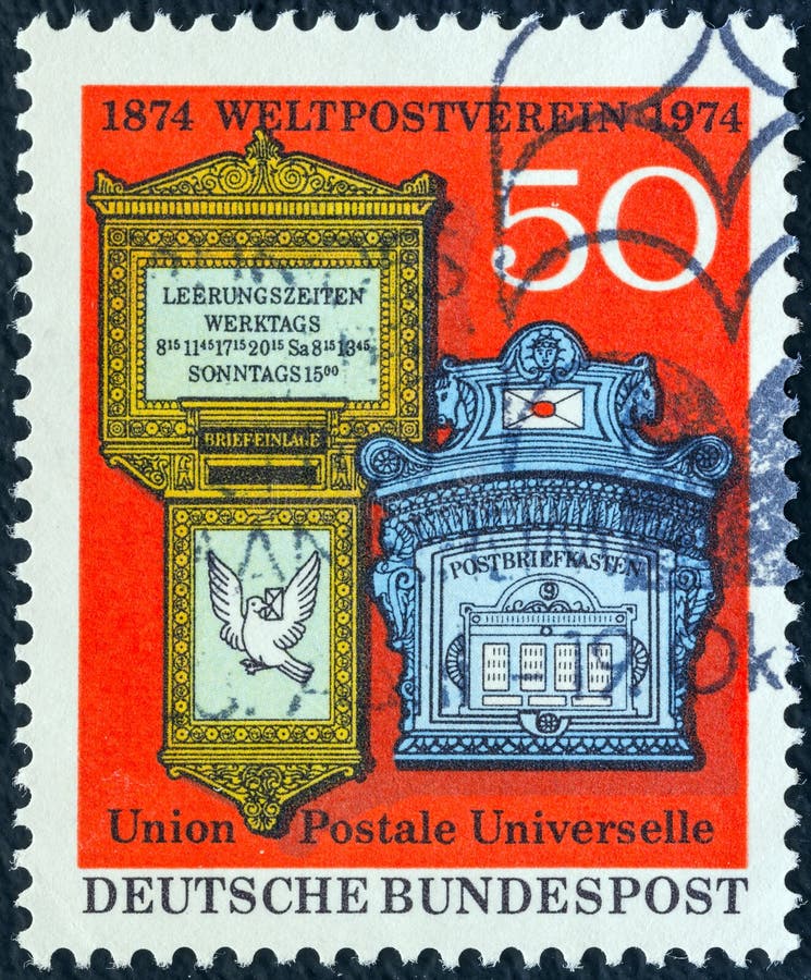 GERMANY - CIRCA 1974: a Stamp Printed in Germany Issued for the ...