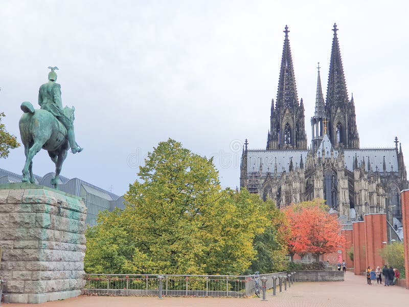 Germany Cologne Historical Gothic Ancient Cathedral Church Stock Image ...