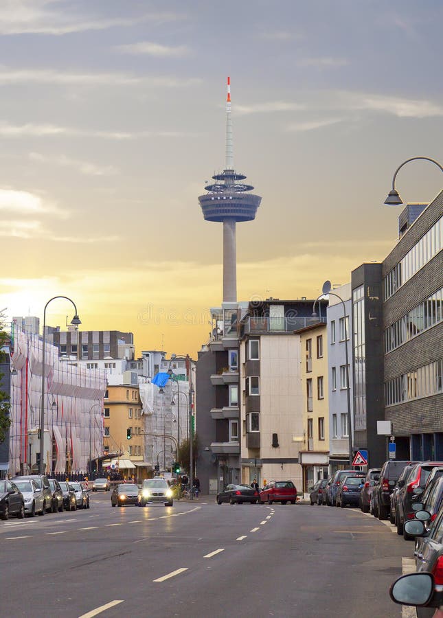 Germany Cologne TVtorn Colonius Arkivfoto - Bild av stadsbild, radio ...