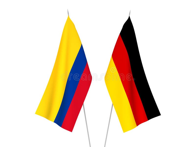 Germany and Colombia Flag stock illustration. Illustration of texture ...