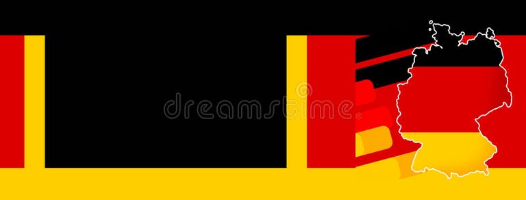 Germany Concept Map on Bold Flag Colors Representing National Identity ...