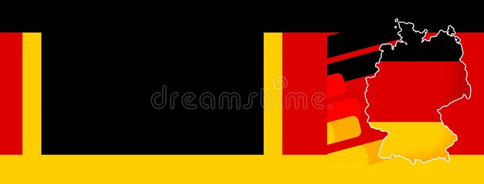 Germany Concept Map on Bold Flag Colors Representing National Identity ...