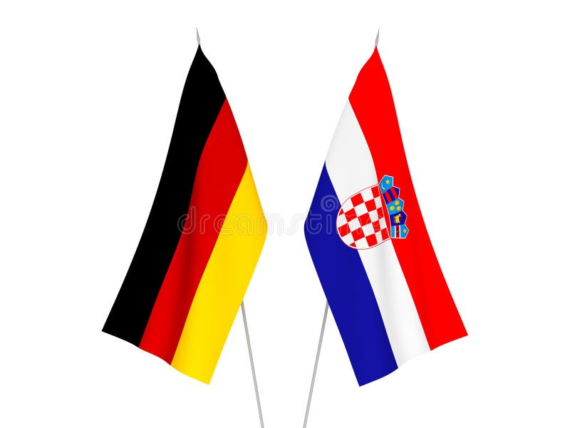Croatia And Germany. The Croatian And German Flags. Official Colors ...