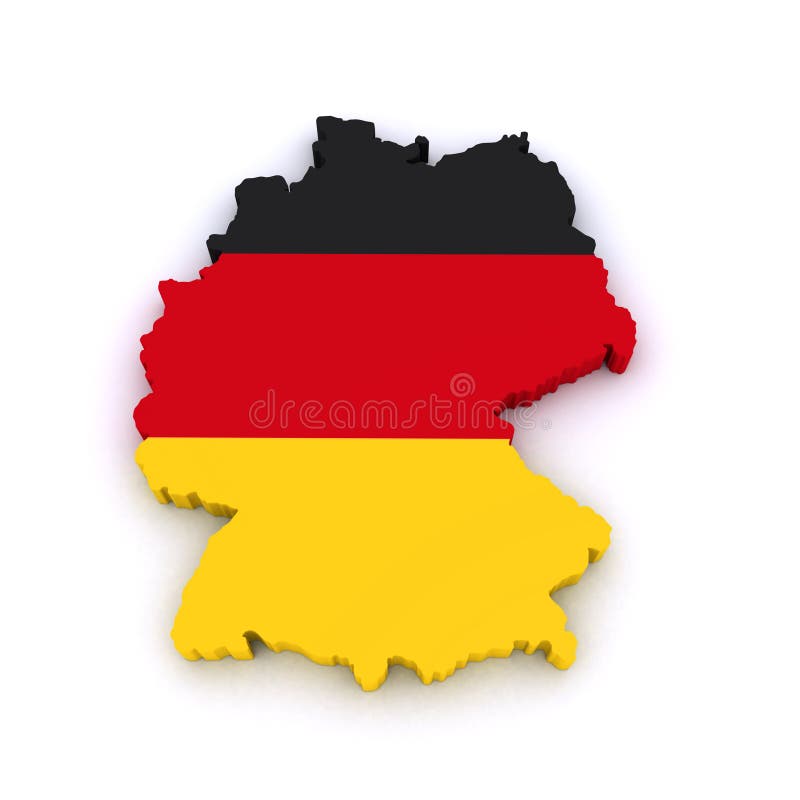 Map Germany Flag Deutschland Stock Vector - Illustration of germany ...