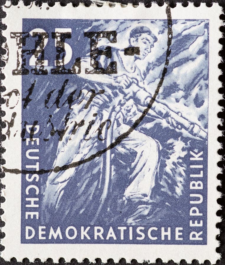 GERMANY, DDR - CIRCA 1957 : a Postage Stamp from Germany, GDR Showing a ...