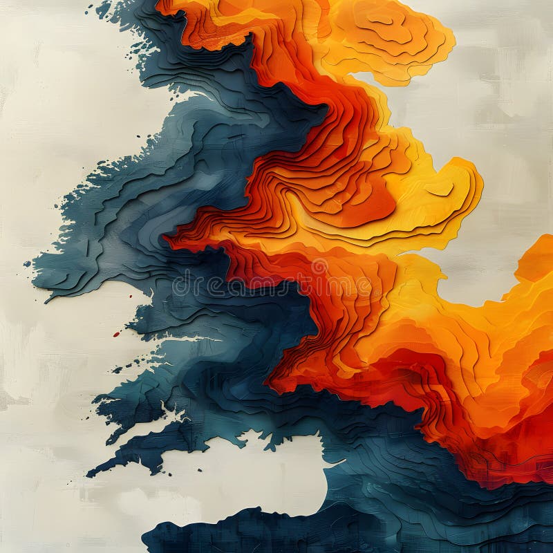 Germany Digital Map - Abstract Illustration Stock Illustration ...