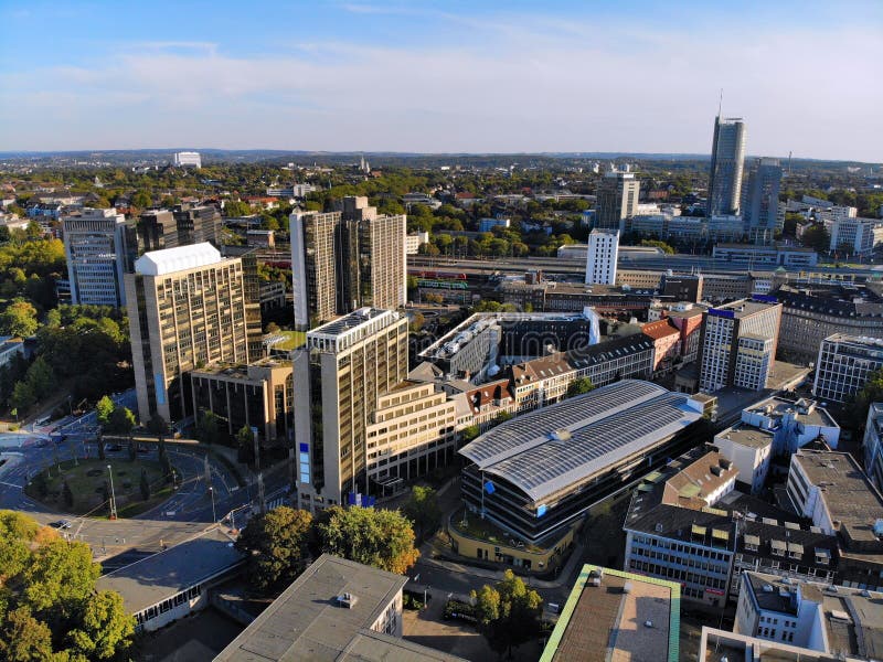 Germany - Downtown Essen City Stock Photo - Image of view, europe ...