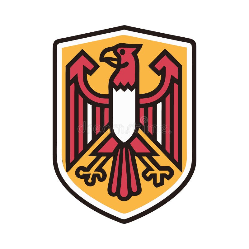 Germany eagle shield stock vector. Illustration of design - 362067566