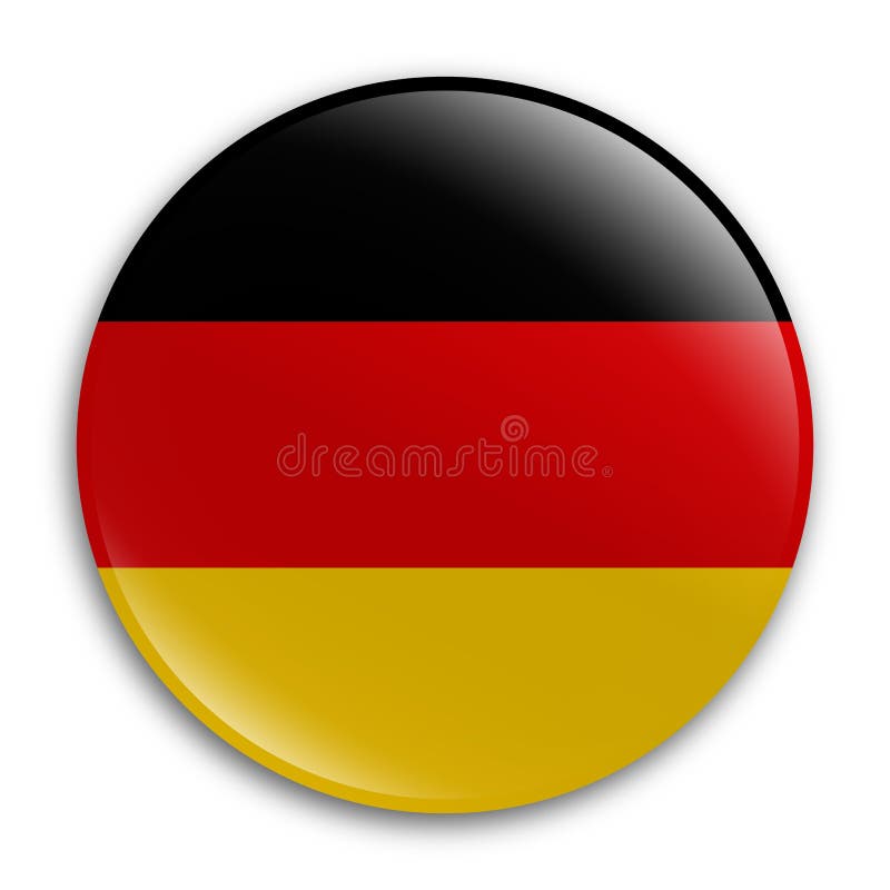 Germany Flag Badge, Glossy Button, Sticker, Vector Image Stock Vector ...