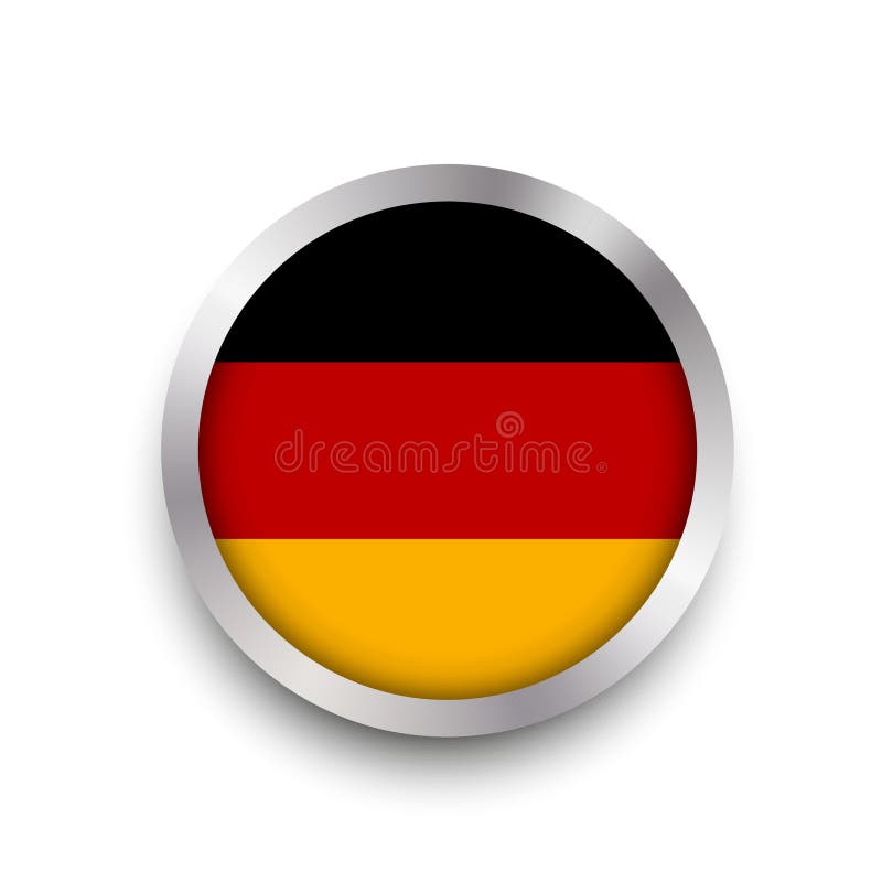 Germany Flag Button. Vector Illustration. EPS 10 Stock Vector ...