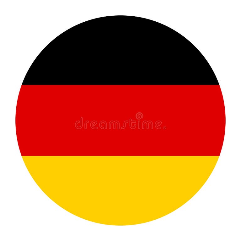 Germany Flag, Circle Frame, Round Icon Stock Vector - Illustration of ...