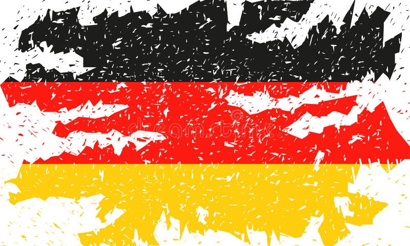 Germany Flag. Grunge German Flag Stock Vector - Illustration of ...