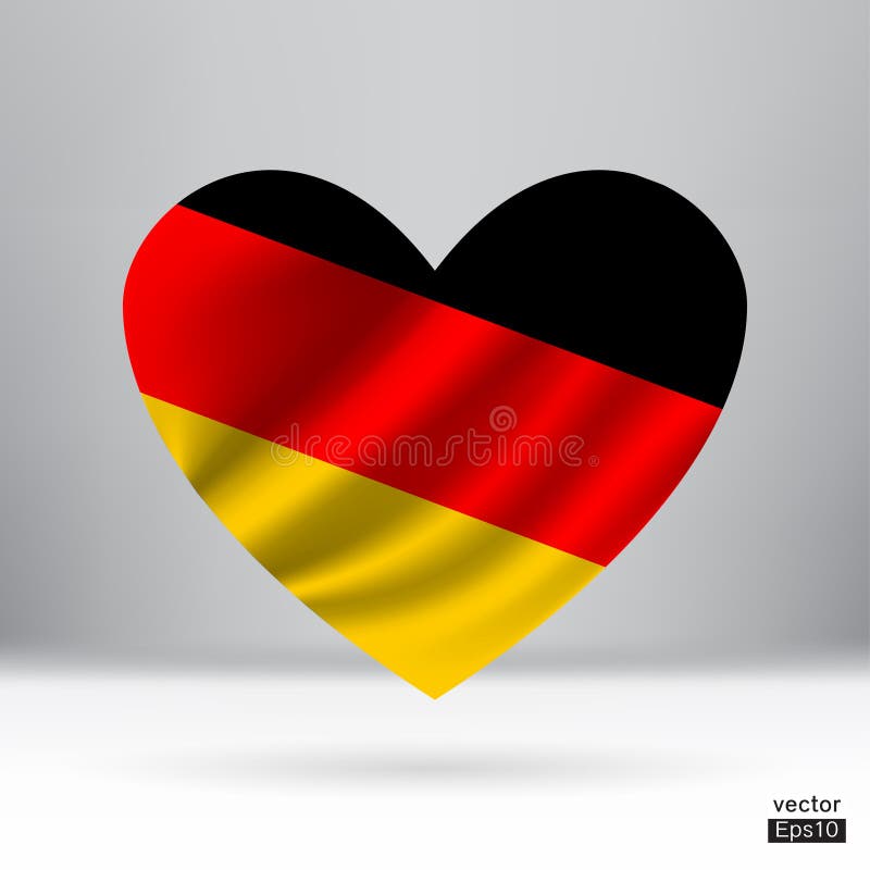 Germany Flag Heart Shape Stock Illustrations – 433 Germany Flag Heart ...