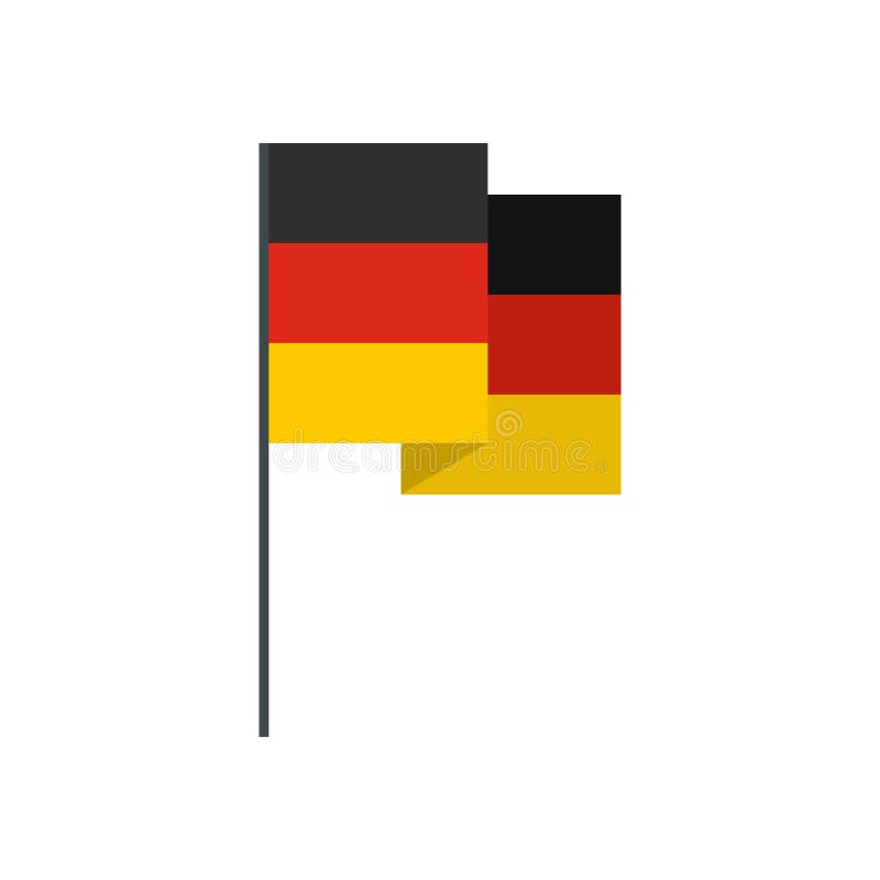 Germany Flag Icon Flat Style Stock Illustrations – 1,038 Germany Flag ...