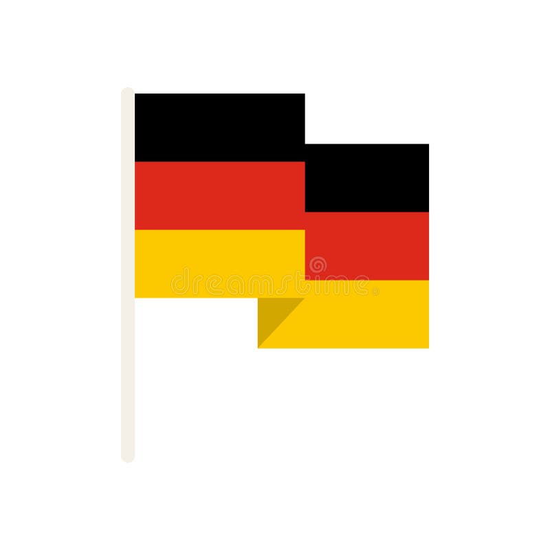 Germany Flag Icon Flat Style Stock Illustrations – 669 Germany Flag ...